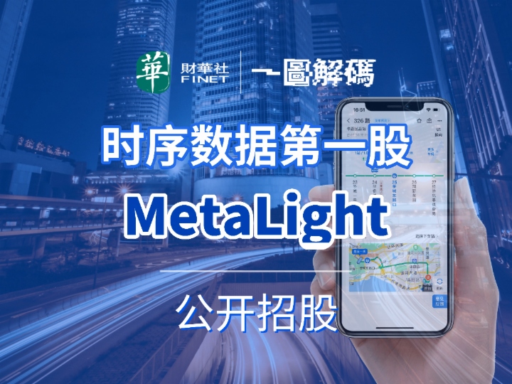 一圖解碼：時序數據第一股MetaLight（2605.HK）公開招股